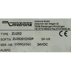 Motrona ZU252 ZU2501D/02P Frequency Converter