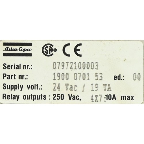 Atlas 1900-0701-53 Input Output Module