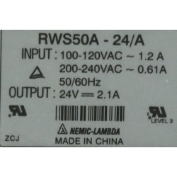 Nemic-Lambda RWS50A-24/A Power Supply