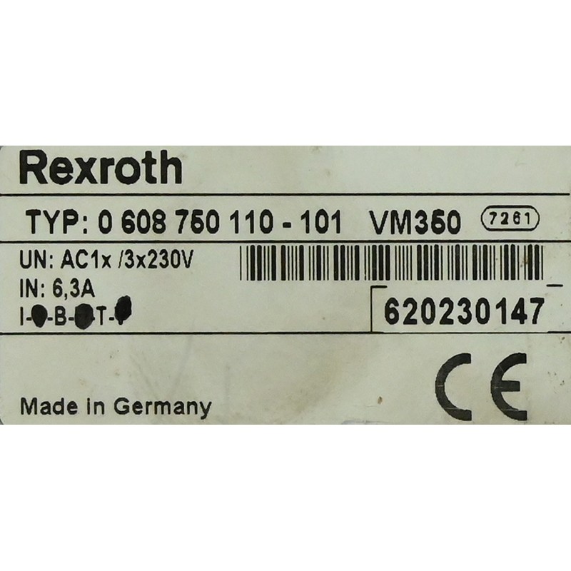 Rexroth 0 608 750 110-101 VM350 Controller