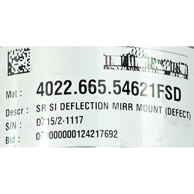 Trumpf 4022.665.54621FSD SR SI Deflection Mirror Mount