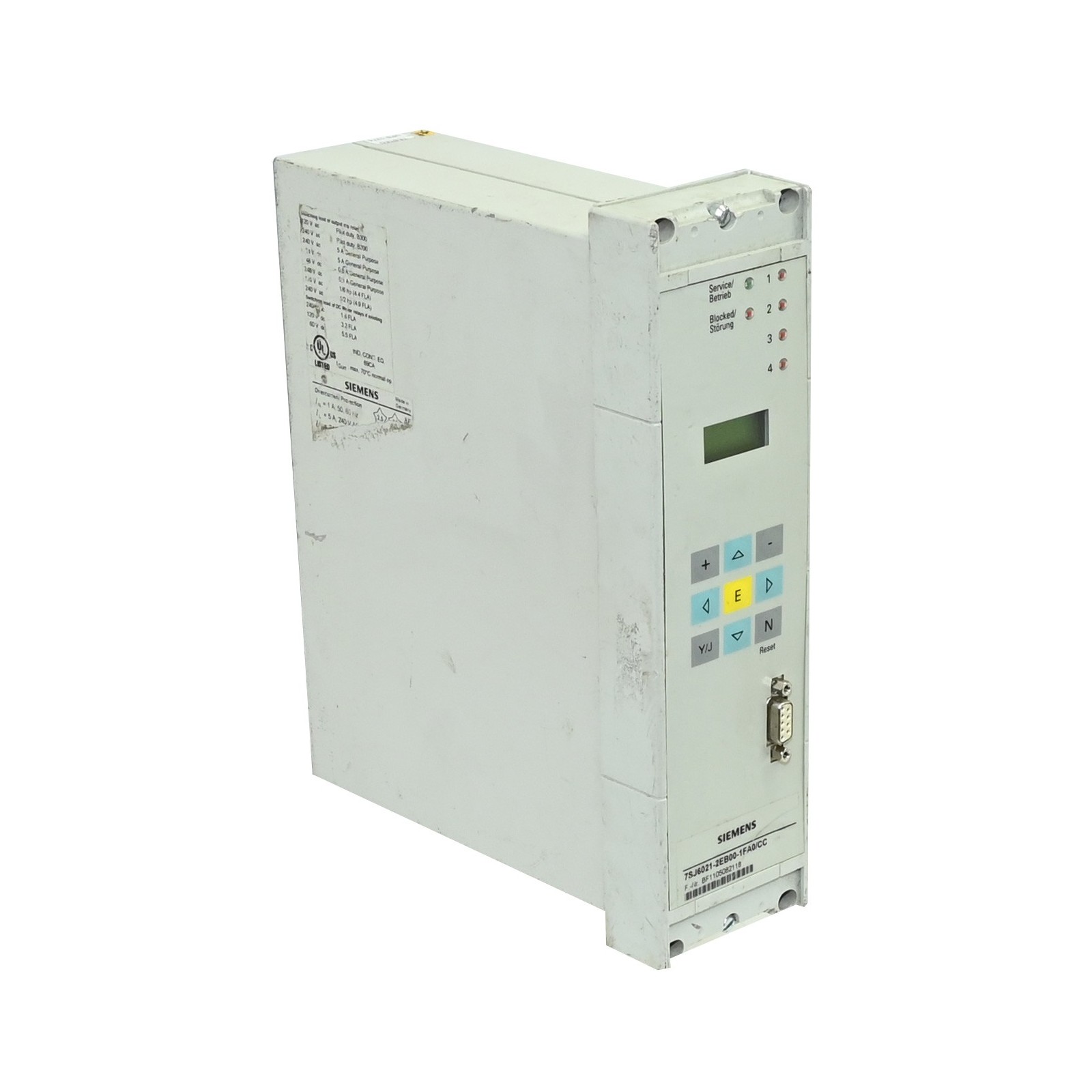 Siemens 7SJ6021-2EB00-1FA0/CC 7SJ6 021-2EB00-1FA0/CC Overcurrent ...