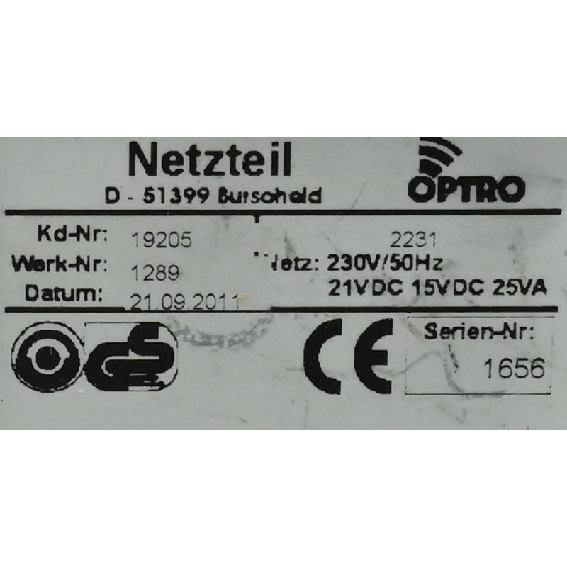 Optro 19205 1289 Emergency Signal Center