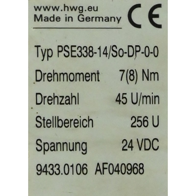 halstrup-walcher PSE338-14/So-DP-0-0 Positioning System