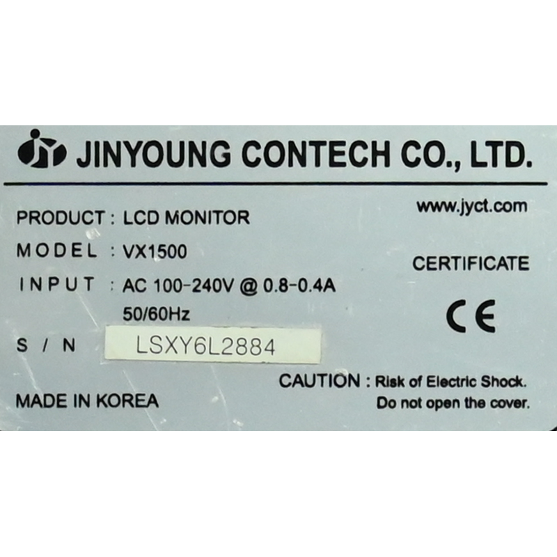 JINYOUNG CONTECH VX1500 LCD Monitor