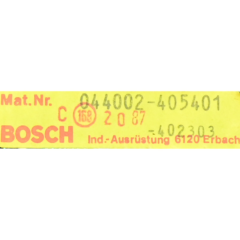 Bosch 044002-405401 PU401 Positioning Module