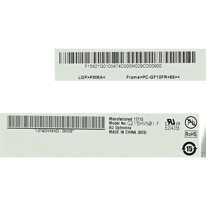 AU Optronics G2 15HVN01.1 Display