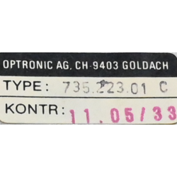 Optronic 735.223.01 Power Supply
