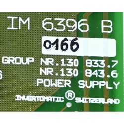Invertomatic IM 6396 B 130 833.7 Printed Circuit Board SYS 18000 Card