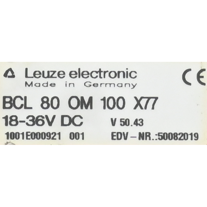 Leuze electronic BCL 80 OM 100 X77 Barcode Industrial Scanner