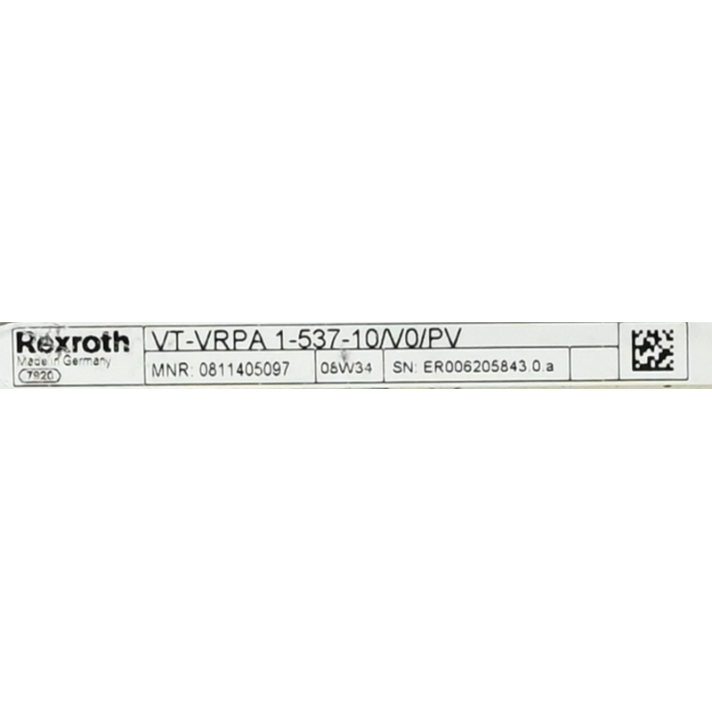 Rexroth VT-VRPA 1-537-10/V0/PV 0811405097 Board