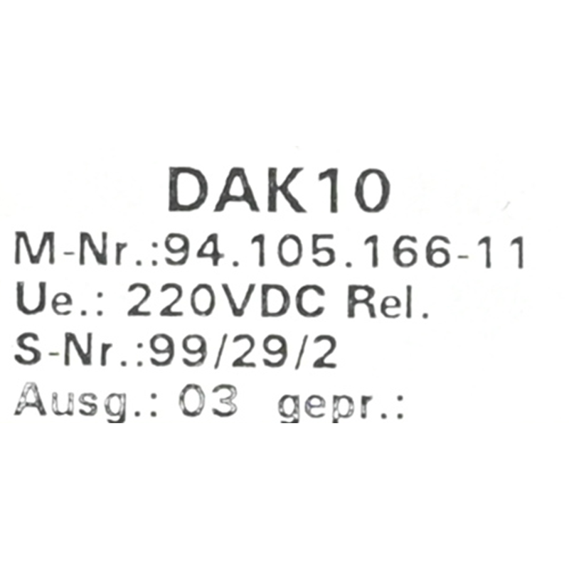 Alstom 94.105.166-11 DAK10 Board