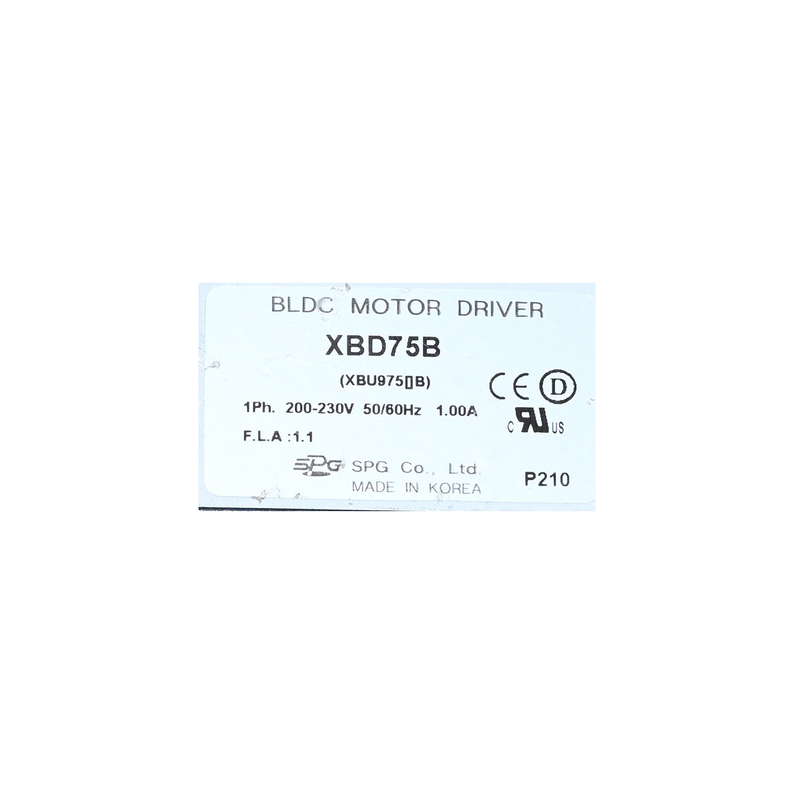 SPG XBD75B BLDC Motor Driver