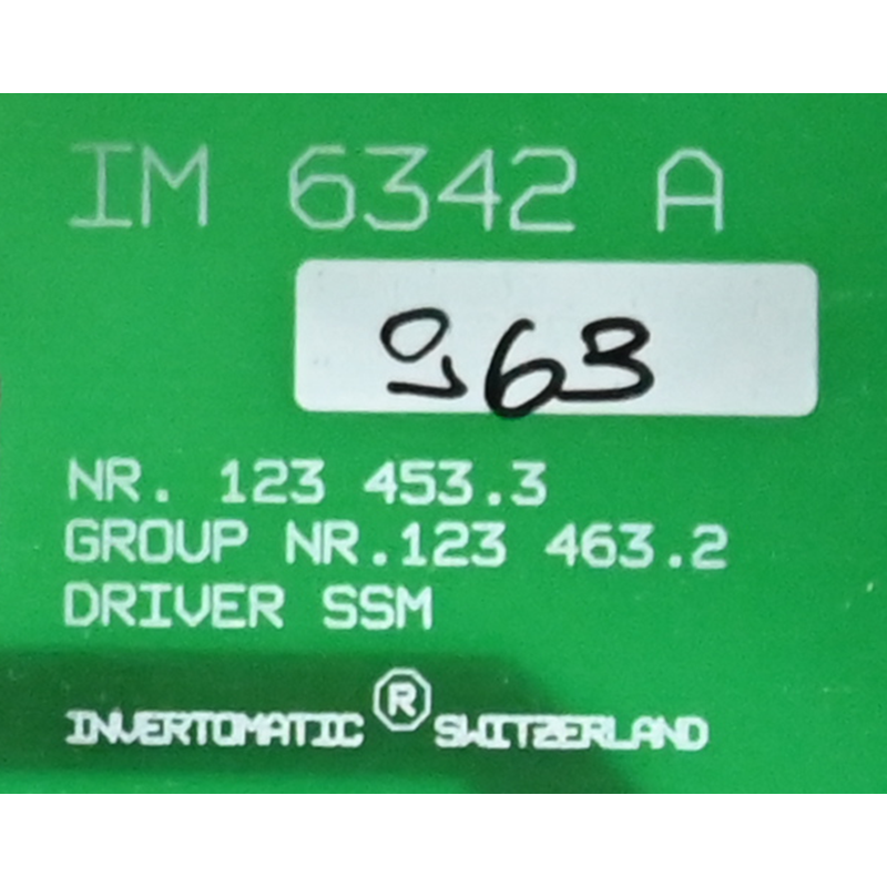 Invertomatic IM 6342 A 123 453.3 Board
