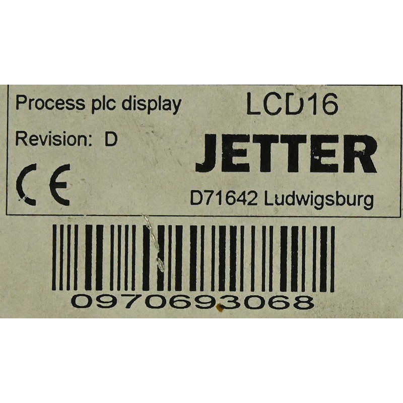 Jetter LCD16 Process PLC Display