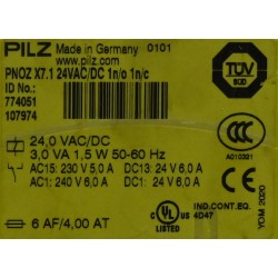 Pilz PNOZ X7.1 24VAC/DC 1n/c 774051 Safety Relay