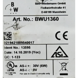 Bihl+Wiedmann BWU1360 13595 Analog Input Module