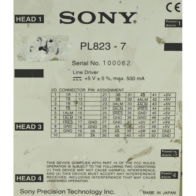 Sony PL823-7 Magnescale Reader Interpolator