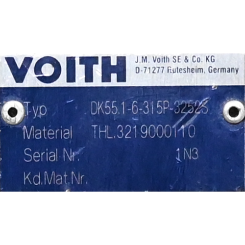Voith DK55.1-6-315P-3252S THL.3219000110 Magnetic Valve