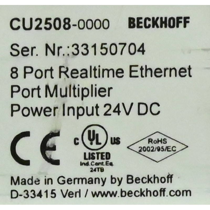 Beckhoff CU2508-0000 Ethernet Port Multipler
