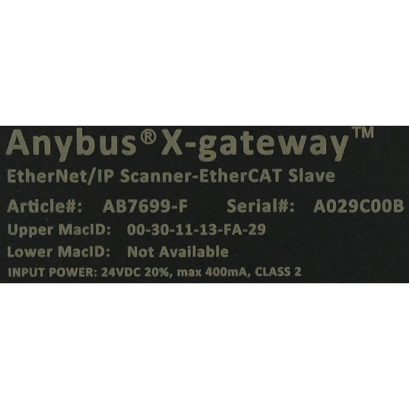 Anybus AB7699-F X-gateway EtherNet/IP Scanner-EtherCAT Slave