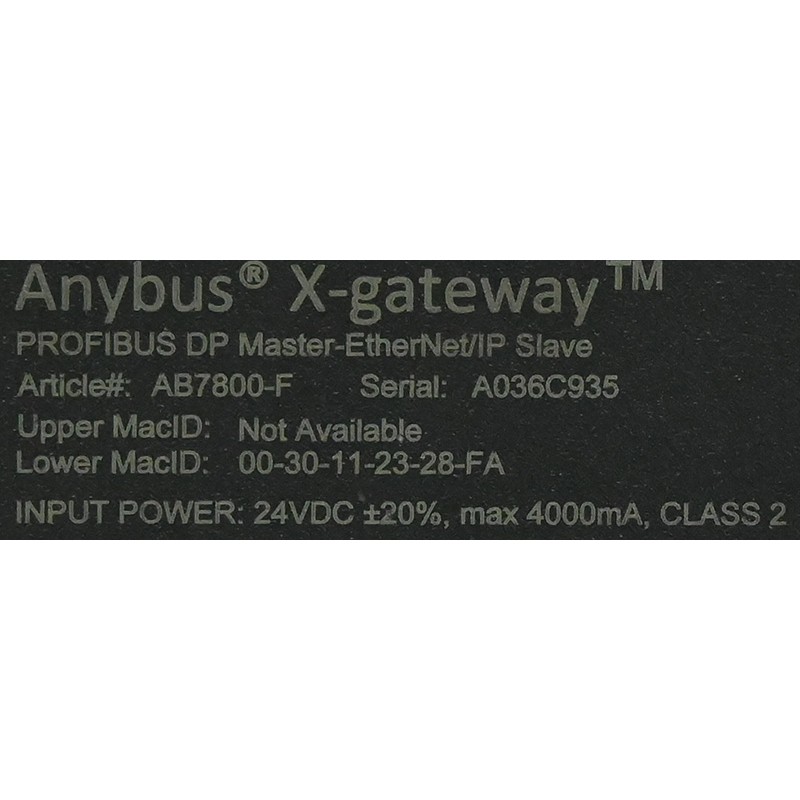 Anybus AB7800-F X-gateway PROFIBUS DP Master-EtherNet/IP Slave New