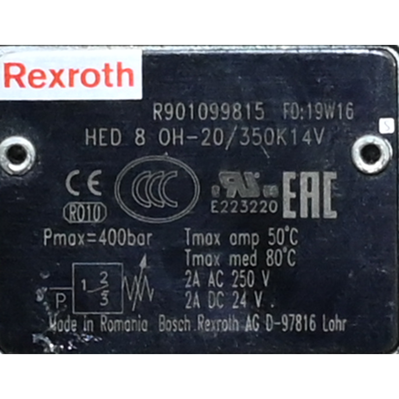 Rexroth HED 8 OH-20/350K14V R901099815 Pressure Sensor