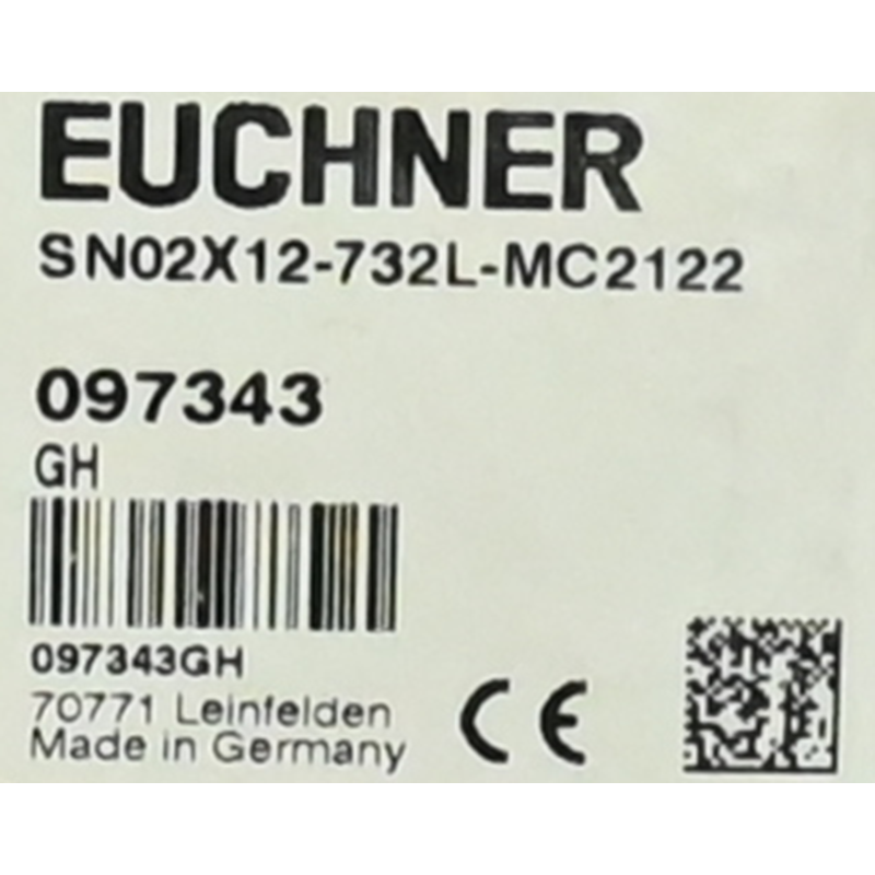 Euchner SN02X12-732L-MC2122 097343 Safety Switch New