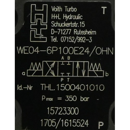 Voith WE04-6P100E24/0HN THL.1500401010 Valve