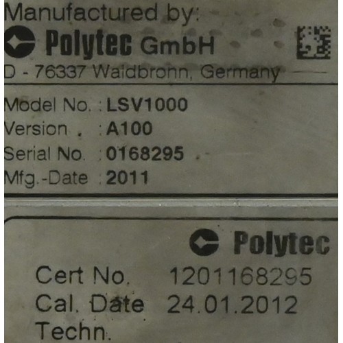 Polytec LSV-1000 Version A100 Laser