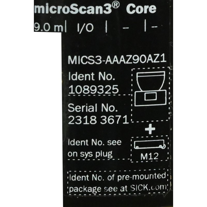 Sick MICS3-AAAZ90AZ1 microScan3 1089325New