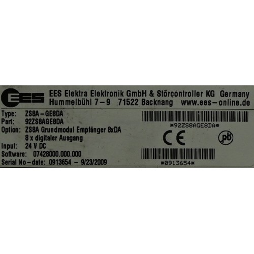 EES ZS8A-GS8DE
