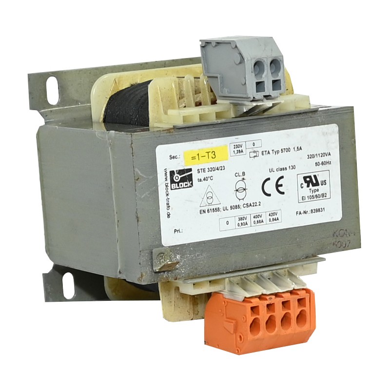 Block STE 320/4/23 ETA Typ 570 Control Transformer