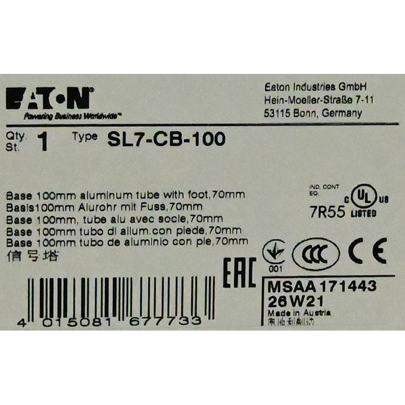 Eaton SL7-CB-100 Nuevo