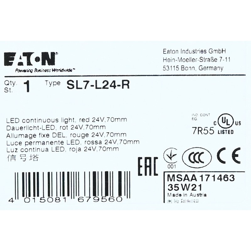 Eaton SL7-L24-R Nuevo