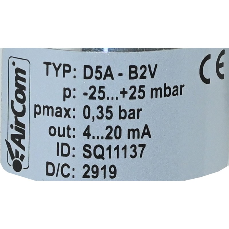 AirCom D5A-B2V SQ11137 Pressure Transducer New