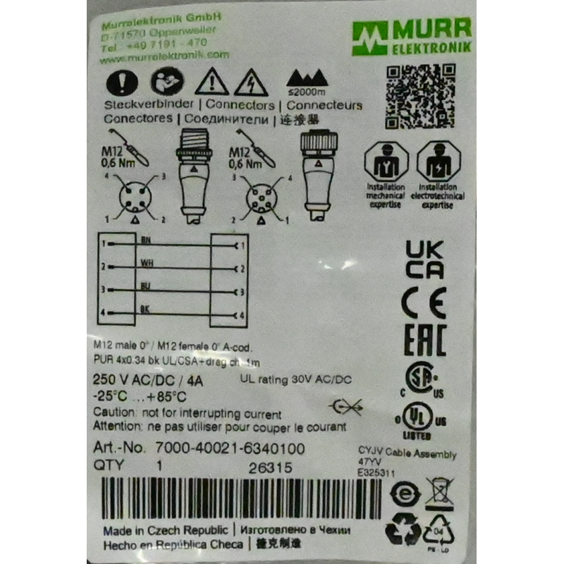 Murr Elektronik 7000-40021-6340100 Neu