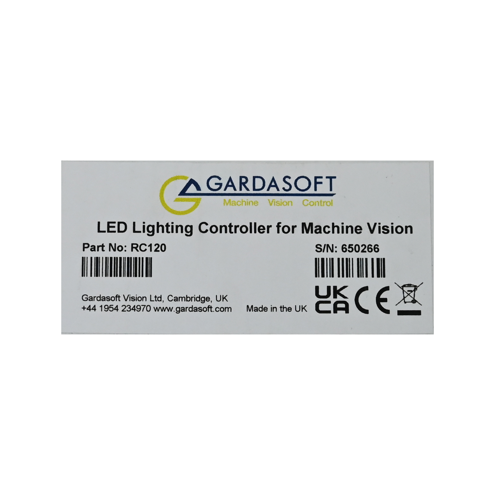 Gardasoft RC120 LED Lighting Controller for Machine Vision New
