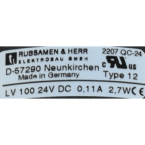 Rubsamen & Herr LV 100 24V DC Filter Fan