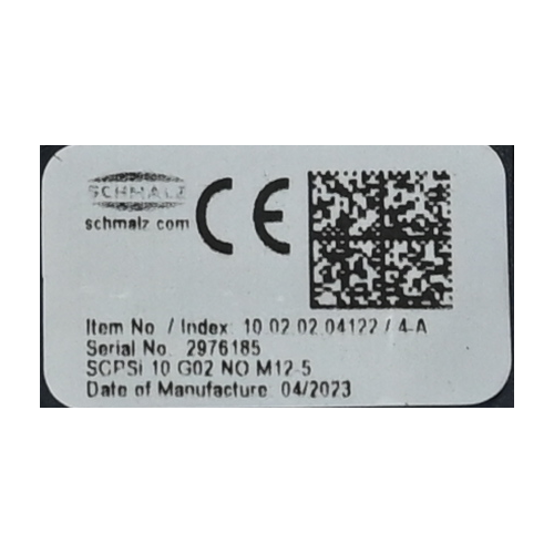 Schmalz SCPSi 10 G02 NO M12-5 10.02.02.04122 Compact ejector