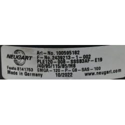 Neugart PLE120-008-SSSB3AF-E19 100595182 Planetary Gearbox