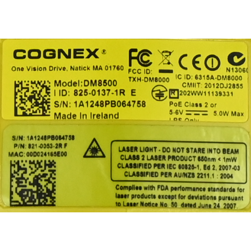 Cognex DM8500 825-0137-1R Barcode Scanner Neu