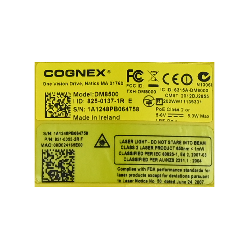 Cognex DM8500 825-0137-1R Barcode Scanner Neu