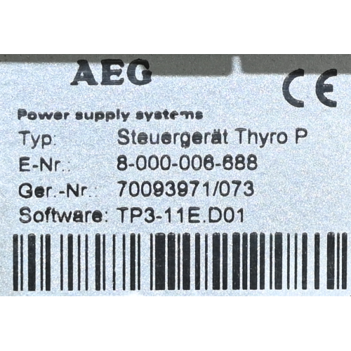 AEG THYRO-P 1P400-110H Power Controller