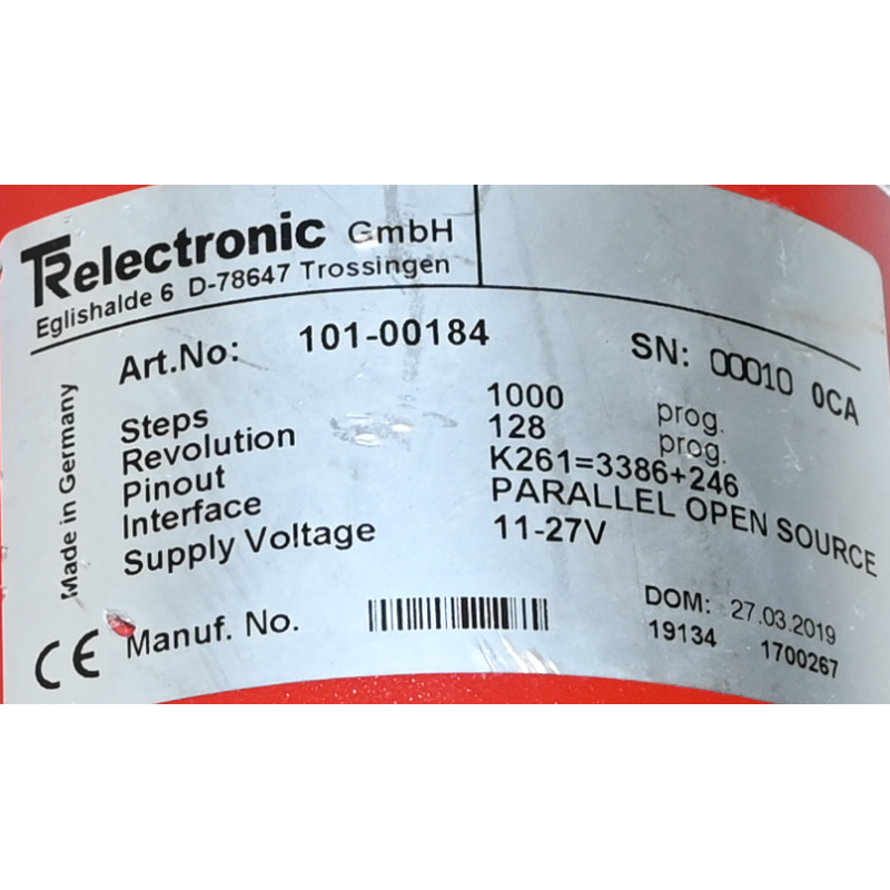TR Electronic 101-00184 Stepper Motor Encoder